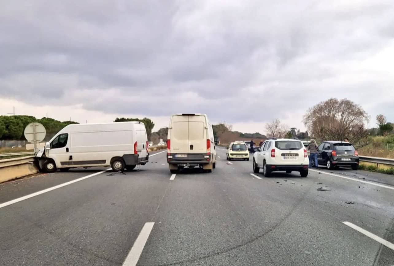 Montpellier : carambolage sur l’autoroute A709 en direction de Nîmes