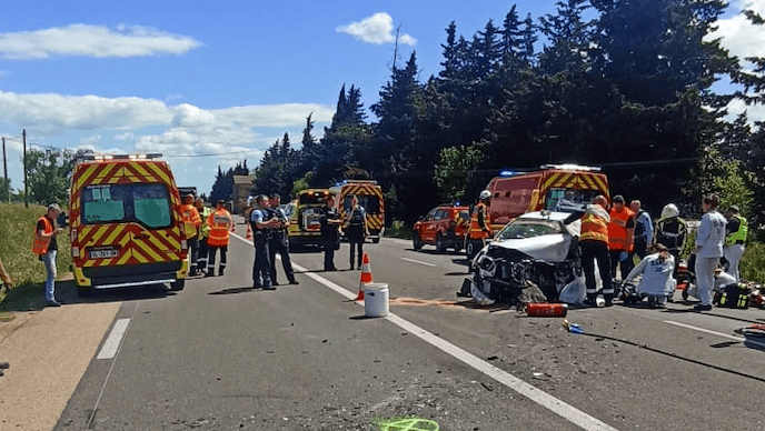 Accident dans le Gard : un bébé de 7 mois en urgence absolue après un choc frontal