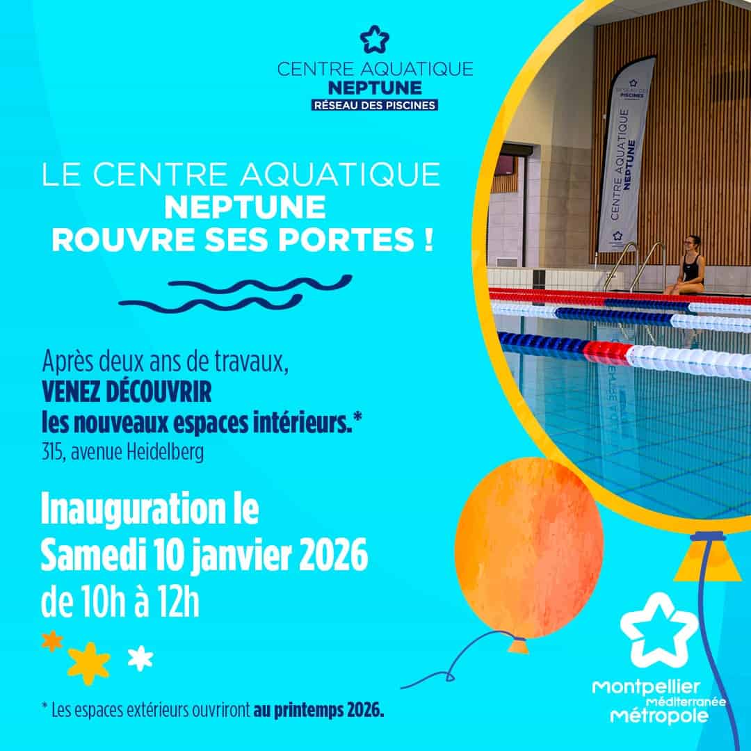 Montpellier : réouverture du centre aquatique Neptune après deux ans de ...
